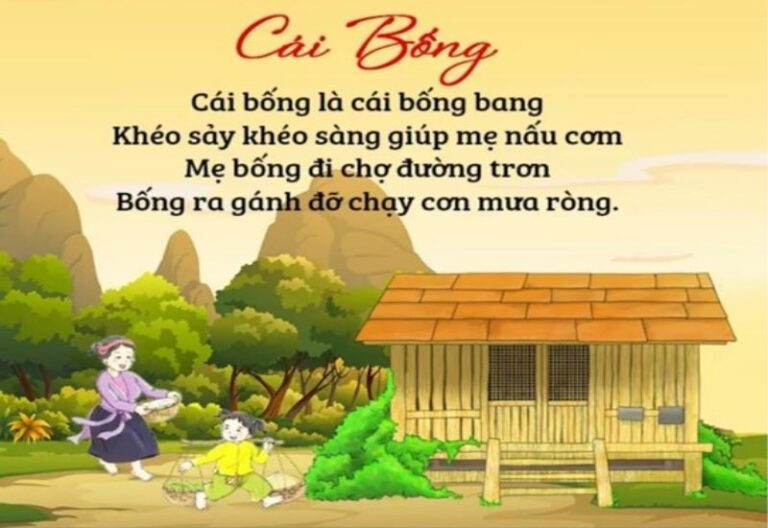 Cái Bống: Nội dung bài đồng dao và ý nghĩa truyền tải